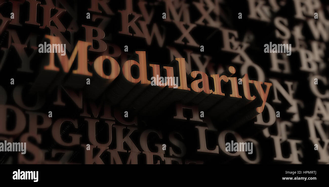 Modularity - Wooden 3D rendered letters/message. Can be used for an ...