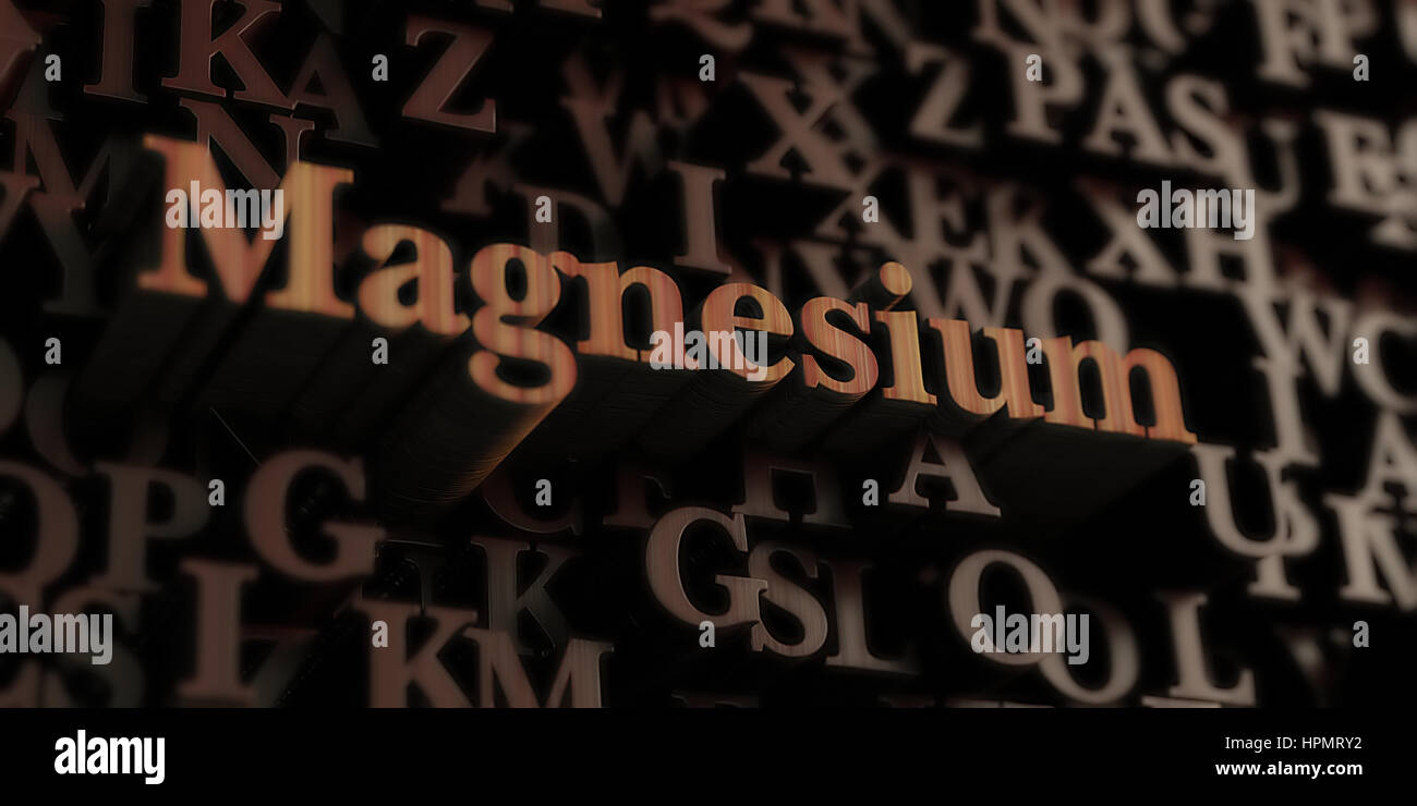 Magnesium - Wooden 3D rendered letters/message. Can be used for an ...