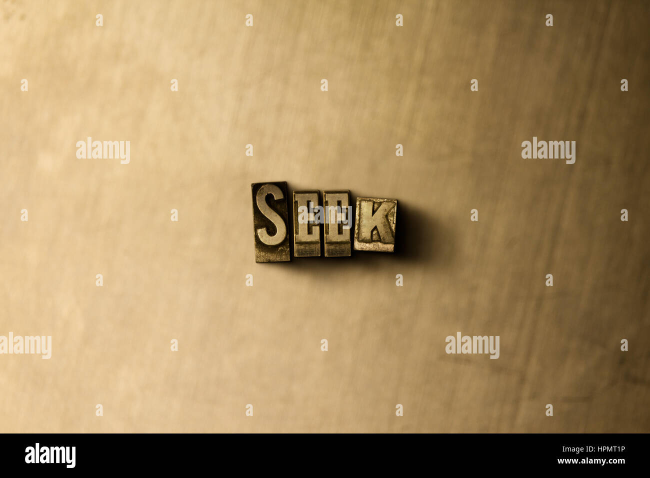 Seek gold text on hi-res stock photography and images - Alamy