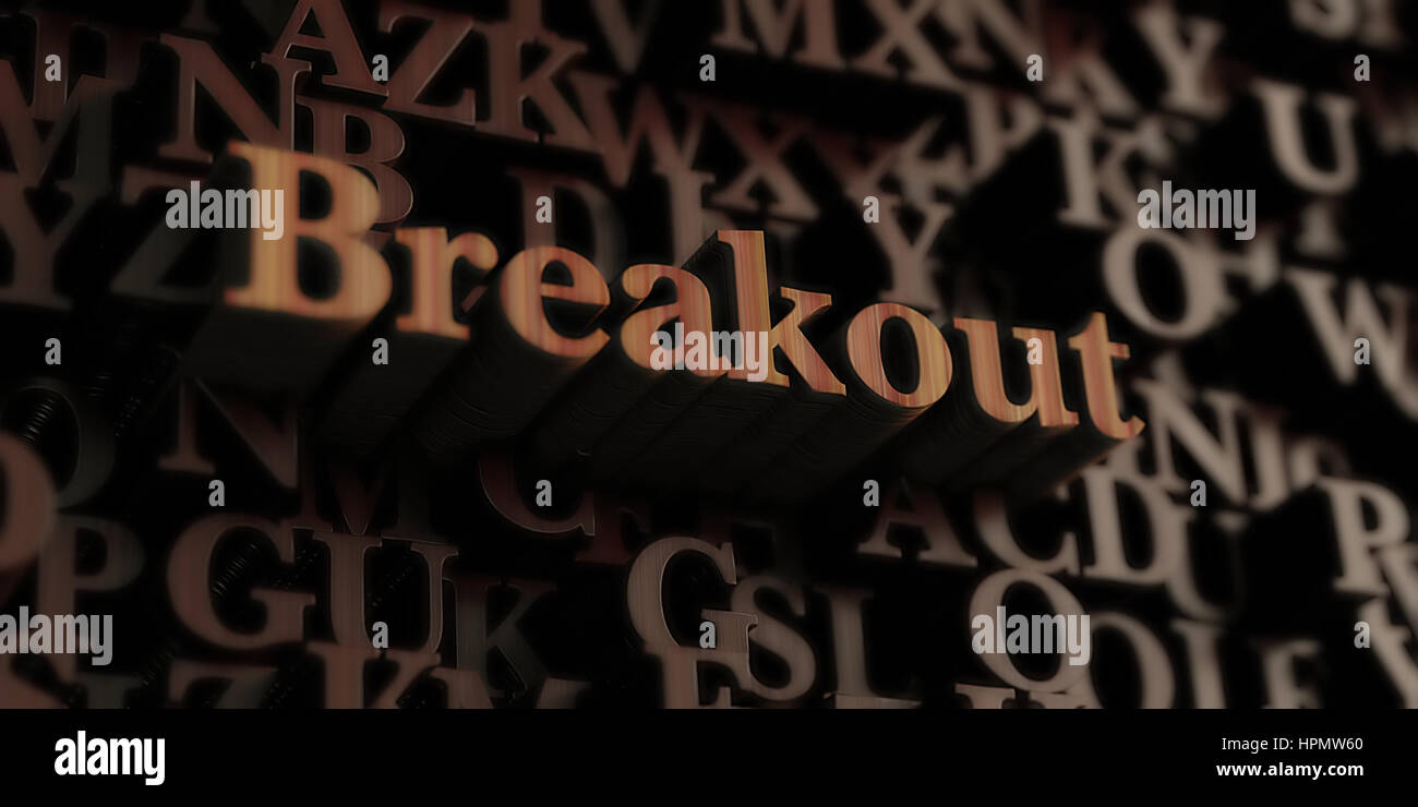 Breakout - Wooden 3D rendered letters/message. Can be used for an ...