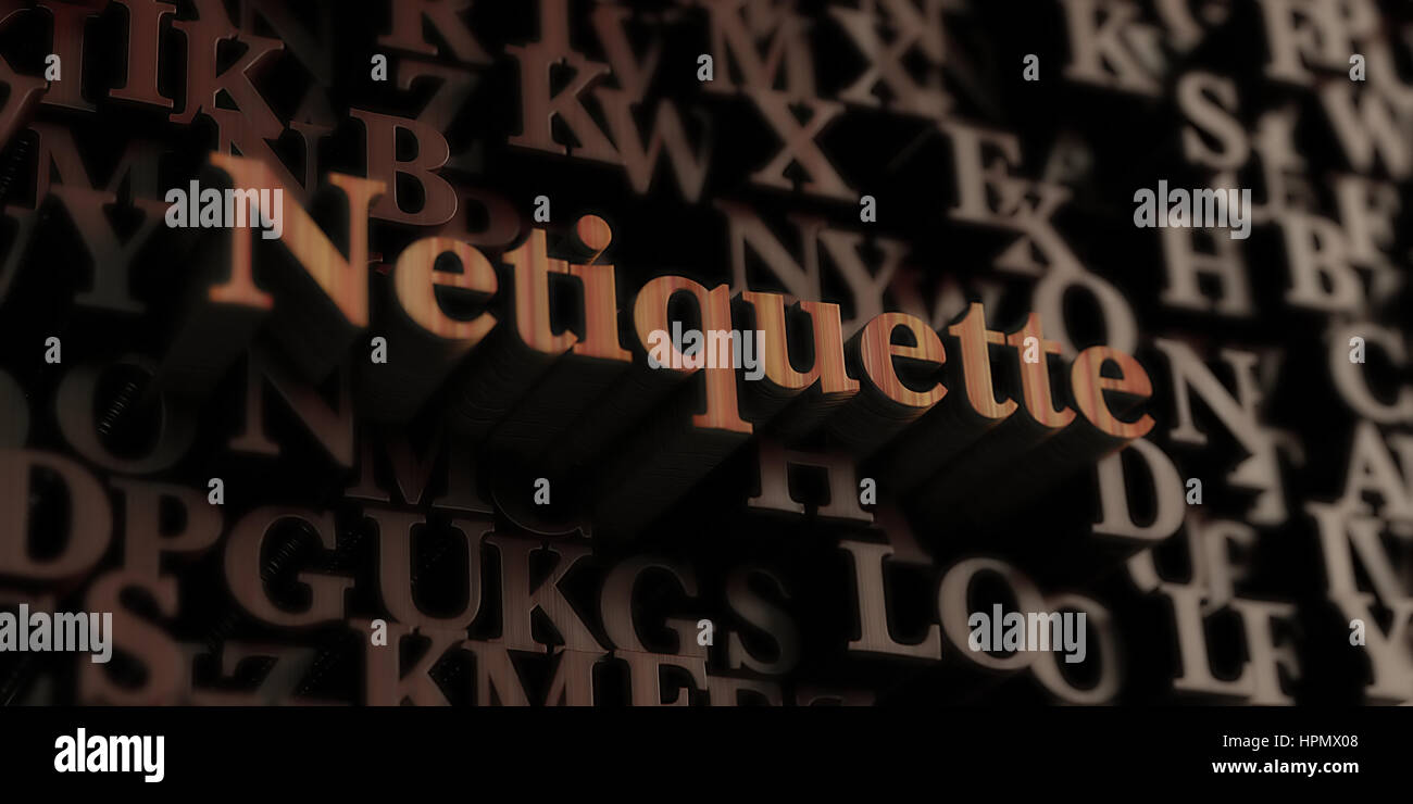 Netiquette hi-res stock photography and images - Alamy