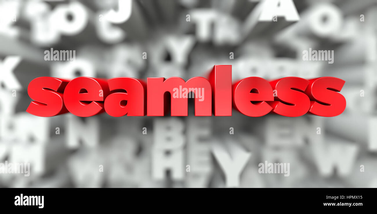 seamless - Red text on typography background - 3D rendered royalty free ...