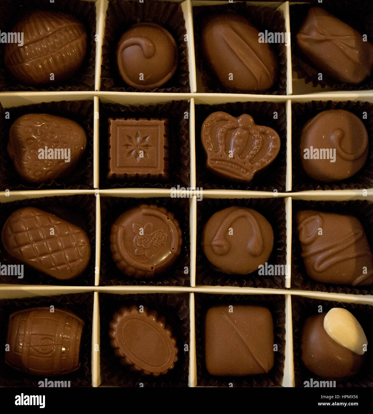 an unusual box of chocolates Stock Photo - Alamy