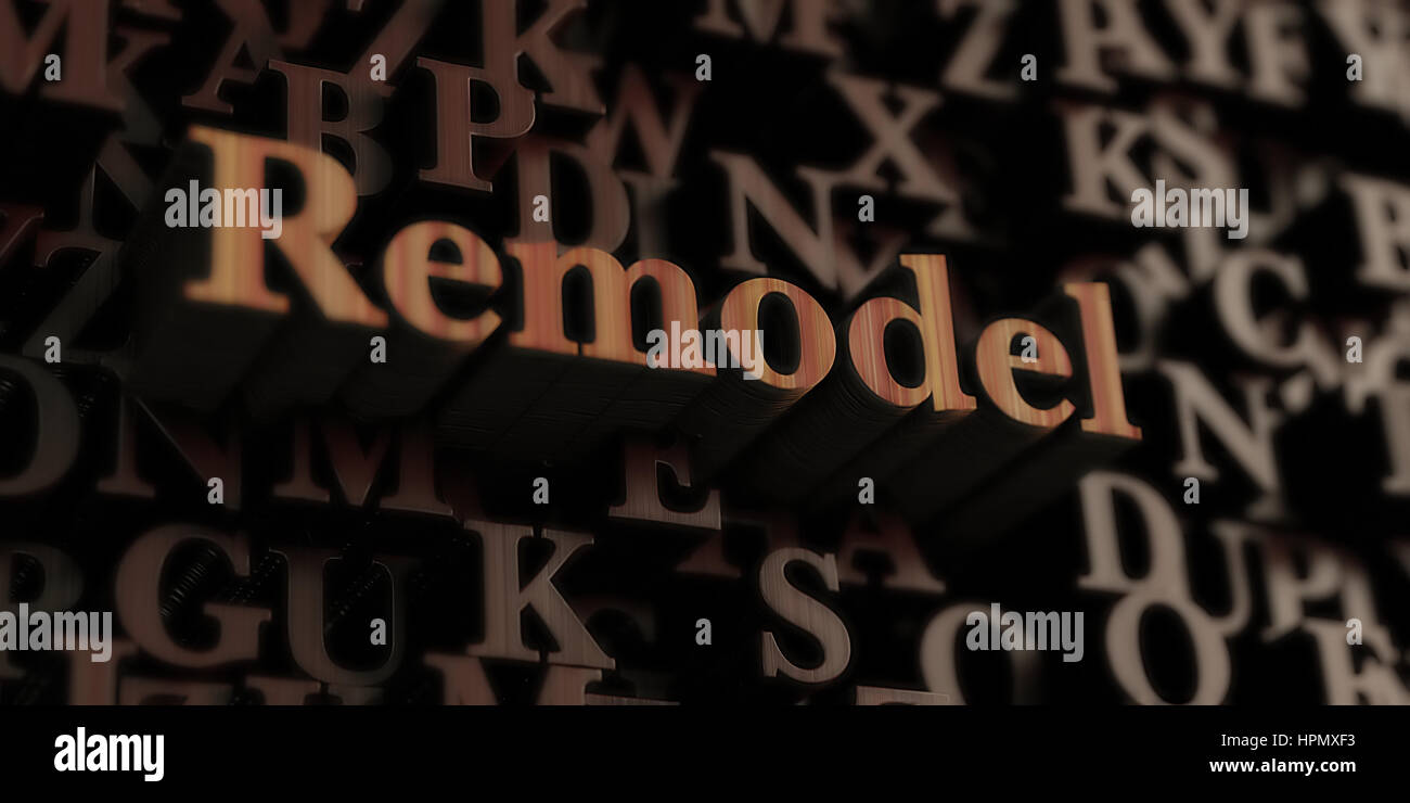 Remodel - Wooden 3D rendered letters/message. Can be used for an online ...