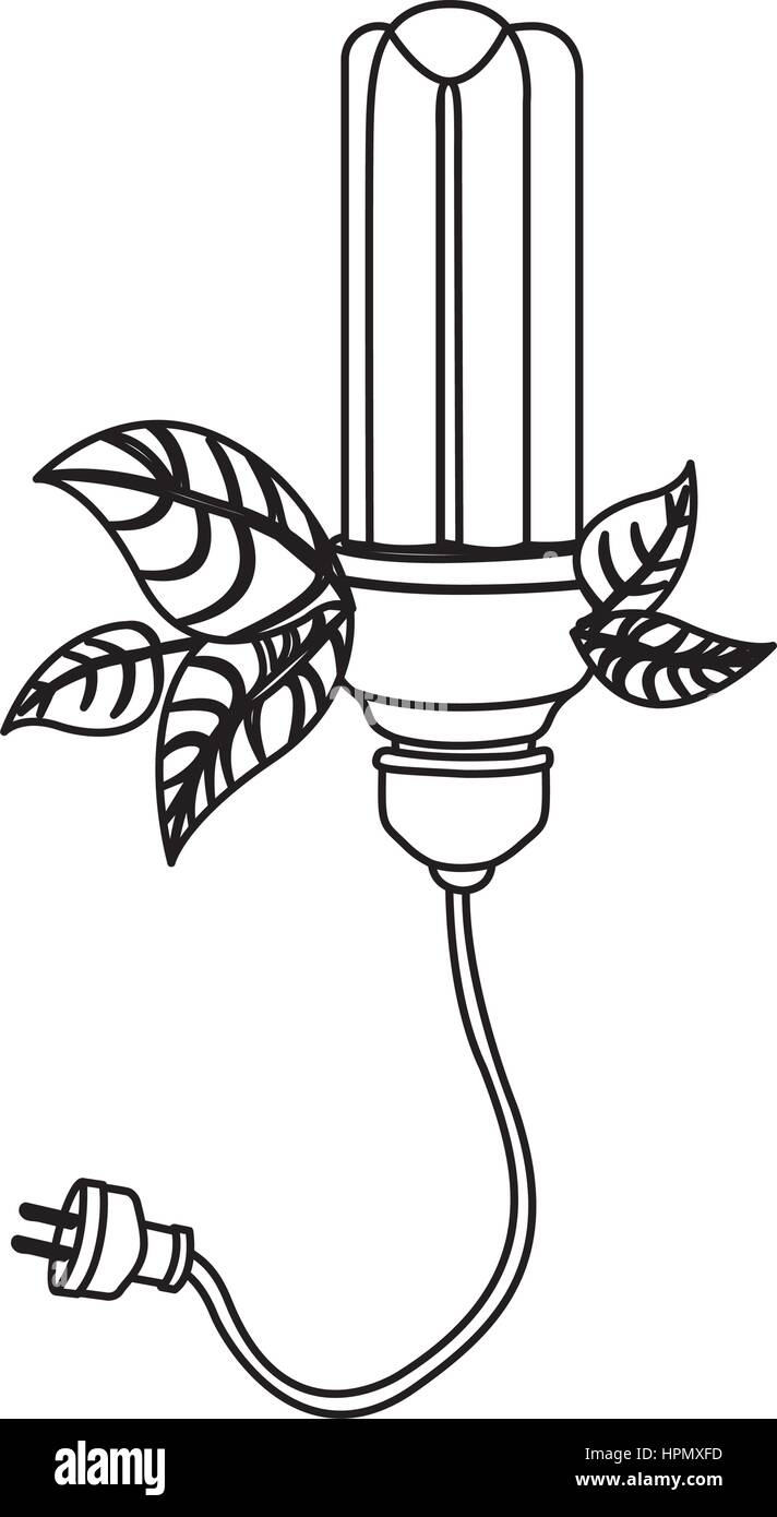 Save bulb power cable Stock Vector Images - Alamy