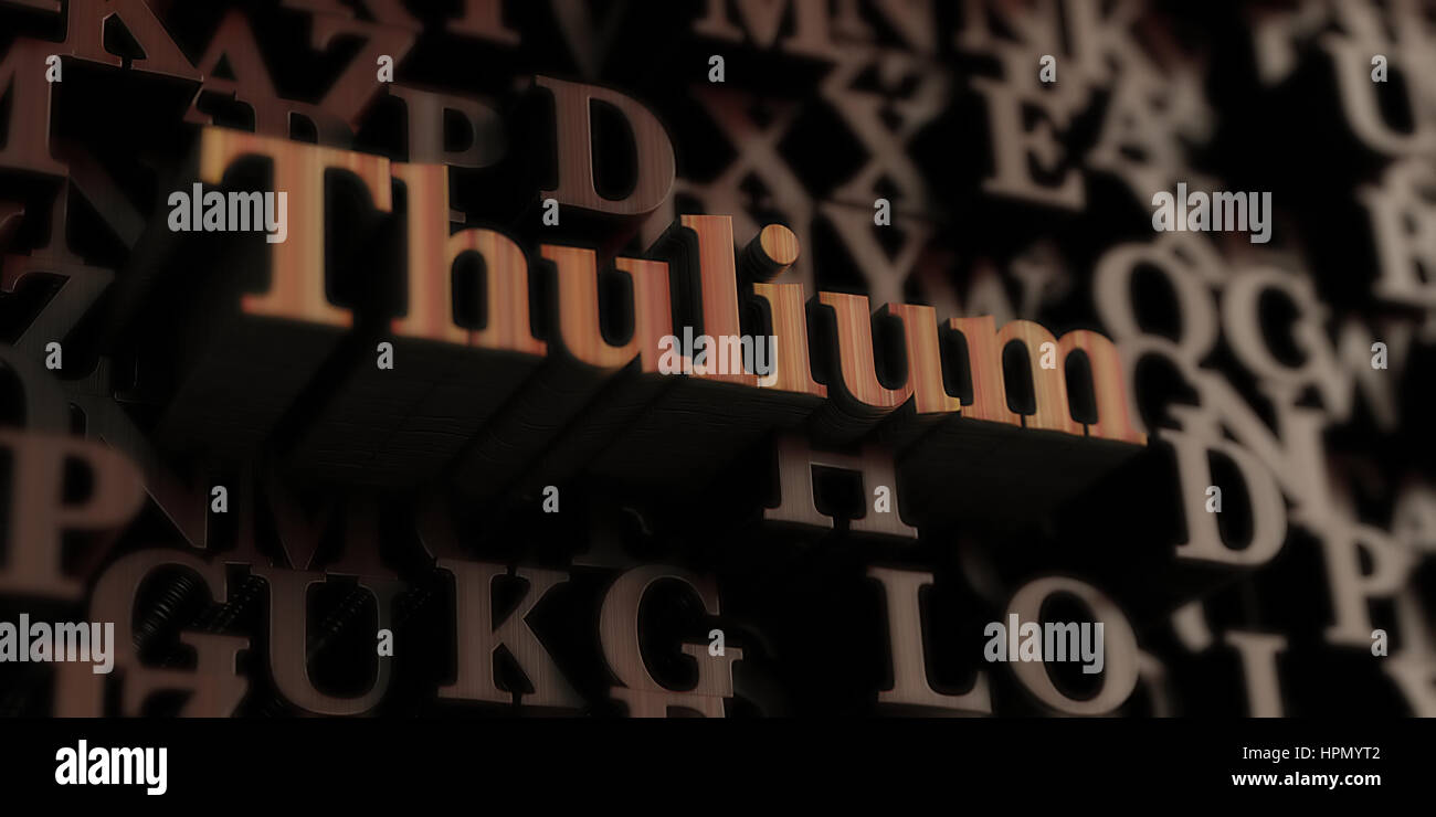 Thulium - Wooden 3D rendered letters/message. Can be used for an online ...
