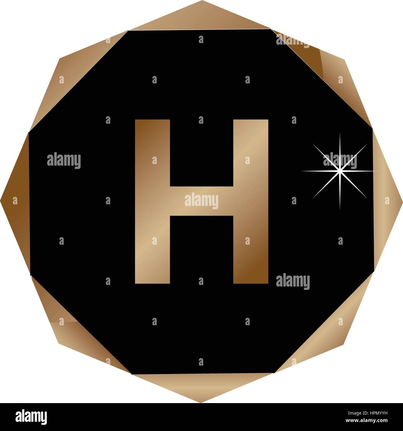 H diamond logo hi-res stock photography and images - Alamy
