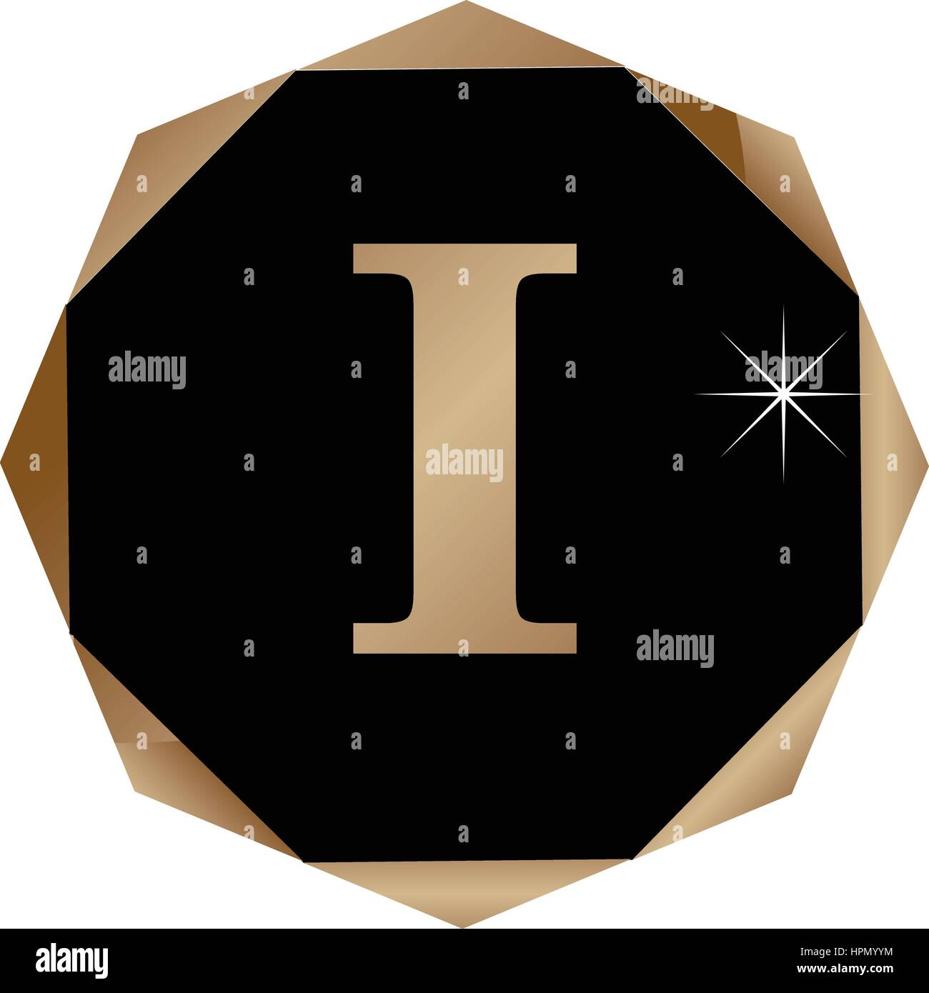 Diamond Initial I Stock Vector Image & Art - Alamy