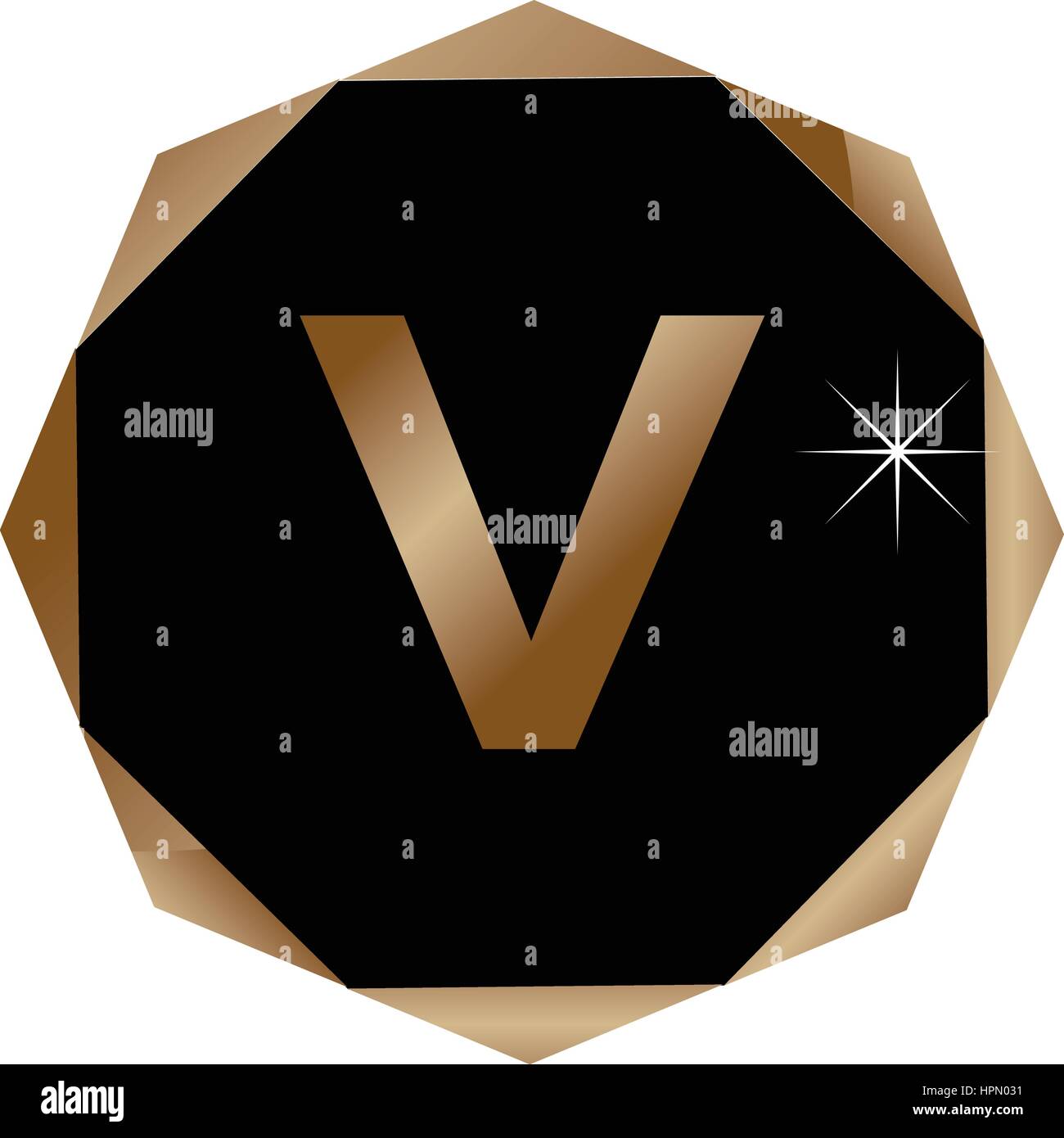 V diamond logo hi-res stock photography and images - Alamy