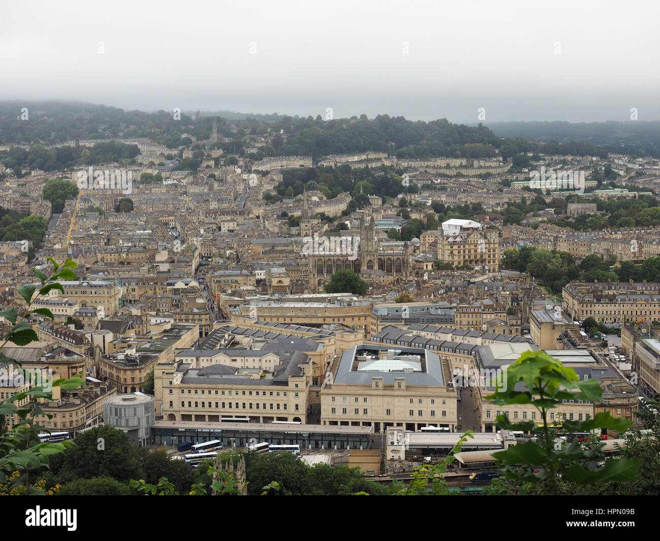 Aerial view of the city of Bath, UK Stock Photo - Alamy