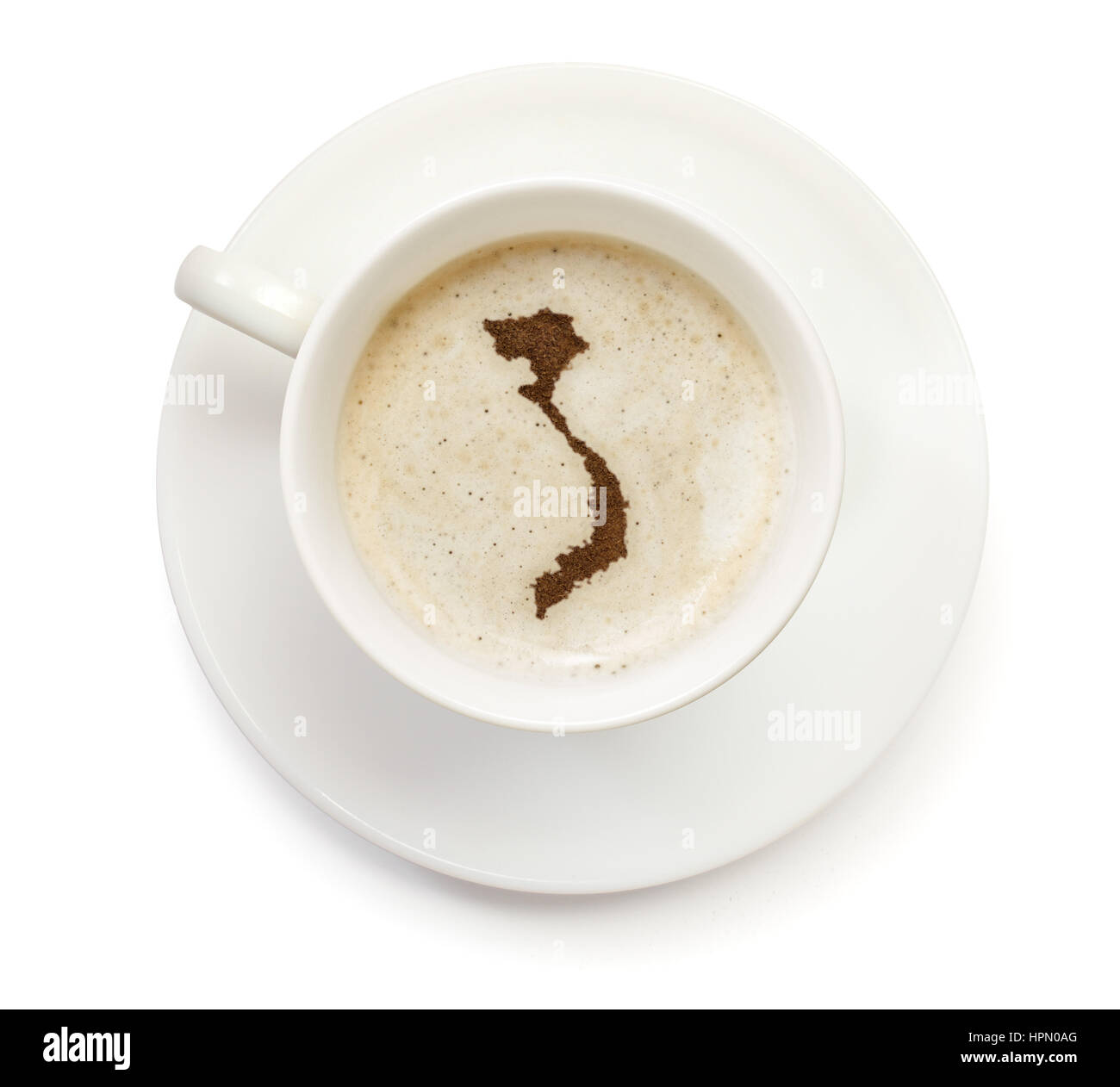 Vietnam coffee map hi-res stock photography and images - Alamy