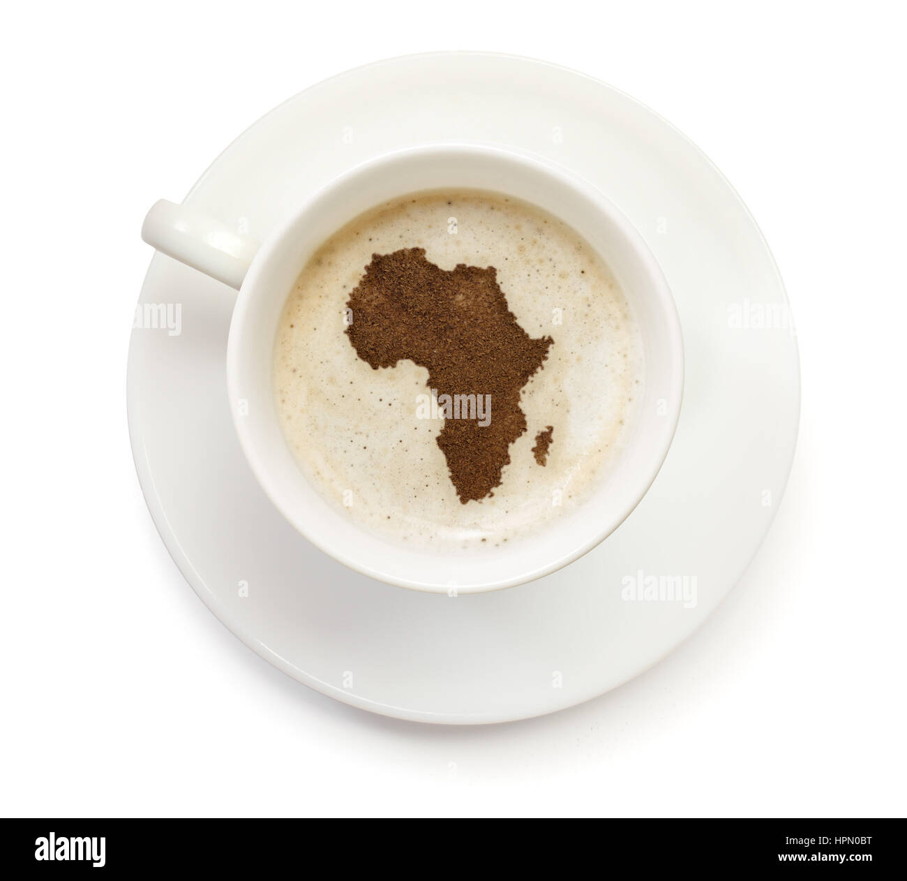 Coffee powder in a cup Cut Out Stock Images & Pictures - Alamy