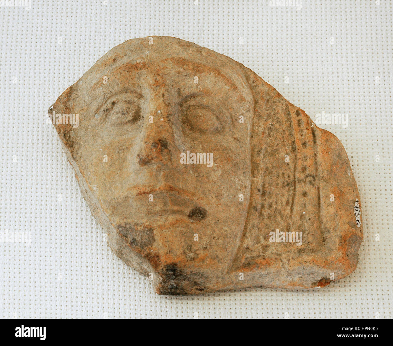 Roman antefix. Vertical block which terminates the covering tiles of ...