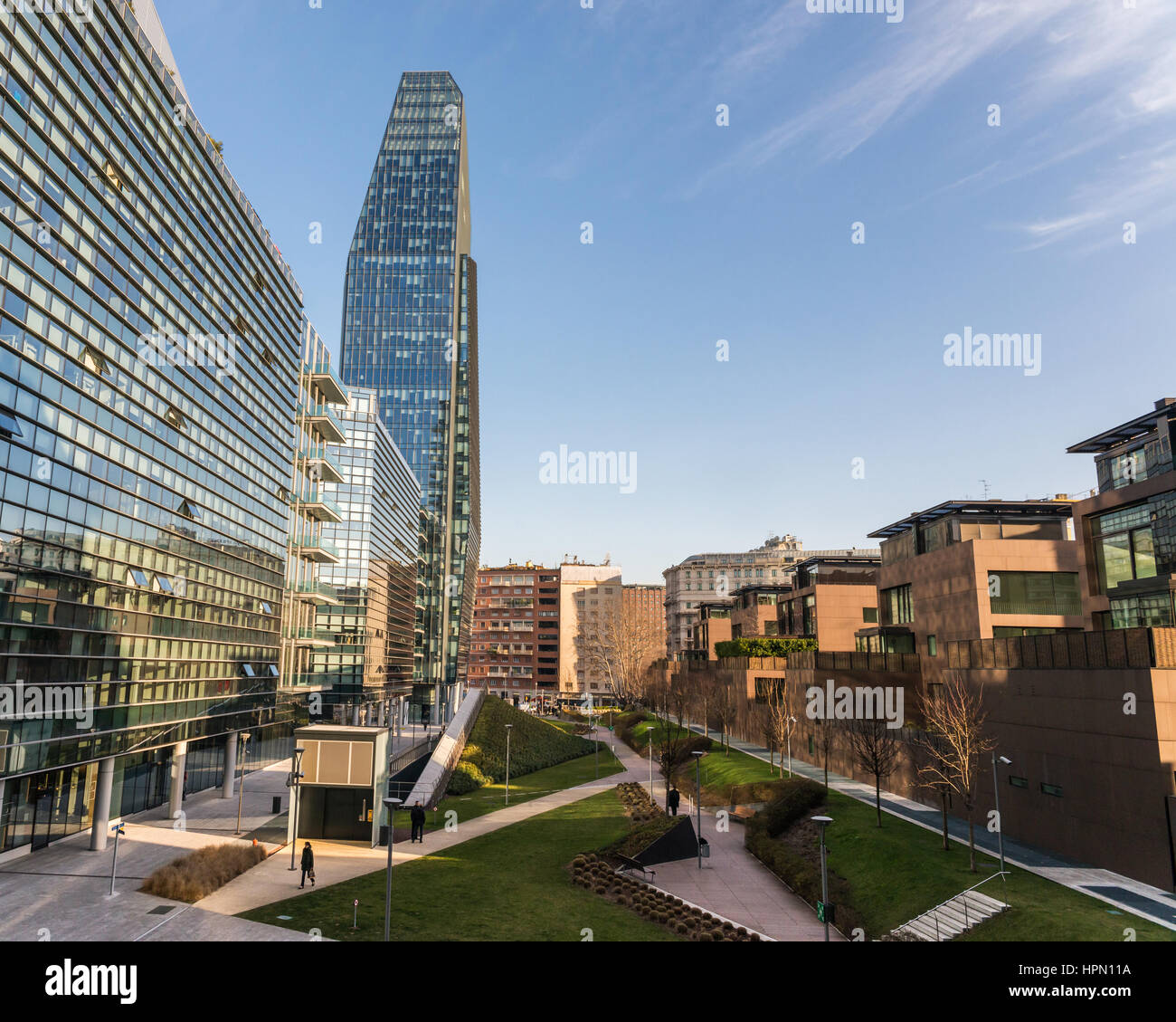 Financial district modern italy hi-res stock photography and images - Alamy
