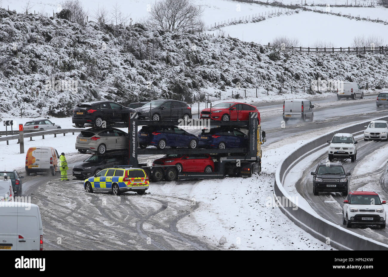 Jack knifed hi-res stock photography and images - Alamy