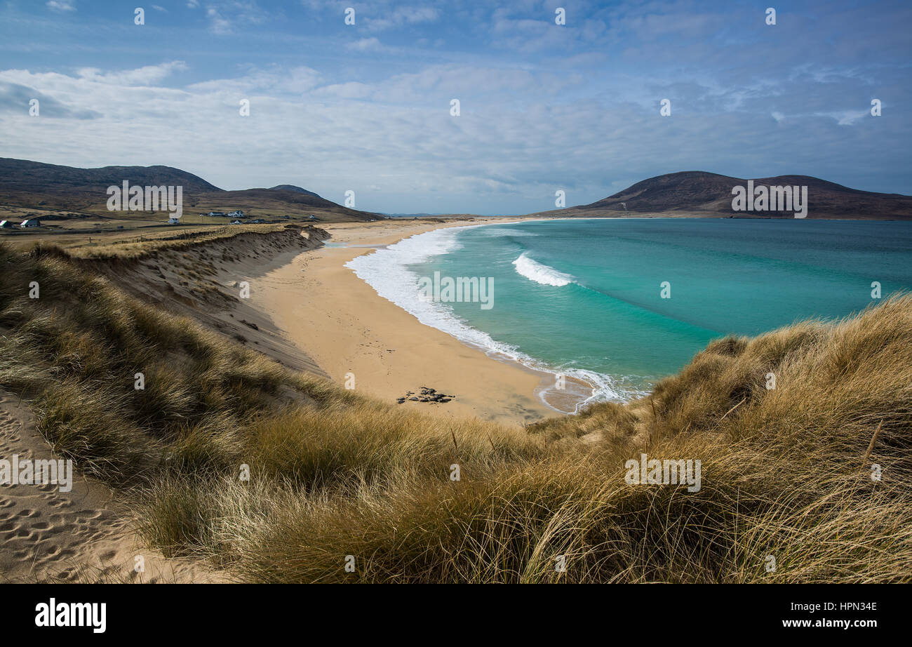 Borve Beach on the Isle of Harris, Outer Hebredes, Western Isles of ...