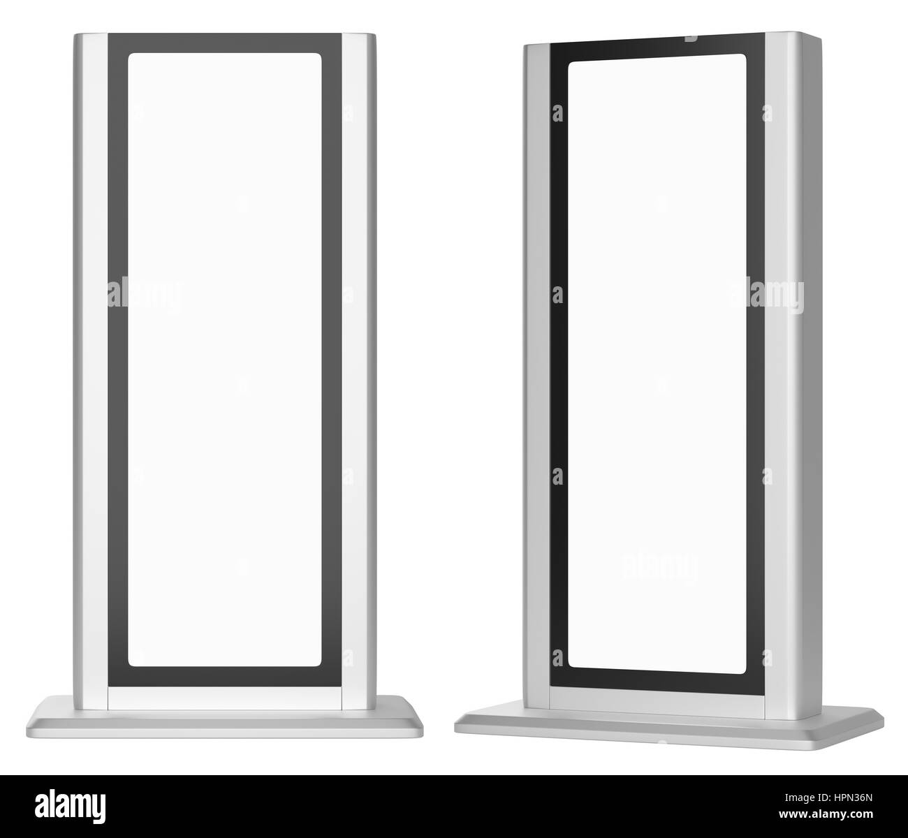 Outdoor advertising stand banners Stock Photo - Alamy