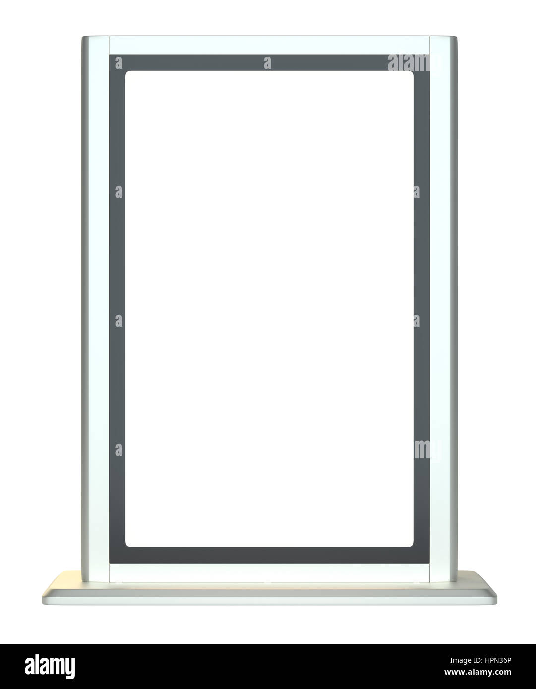 Vertical blank template outdoor lightbox Stock Photo - Alamy