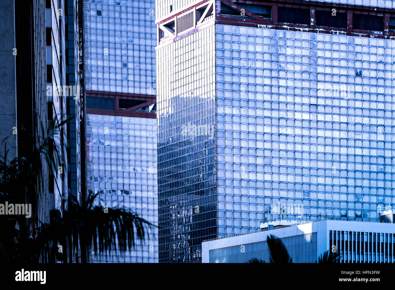 windows of commercial building in Hong Kong Stock Photo - Alamy