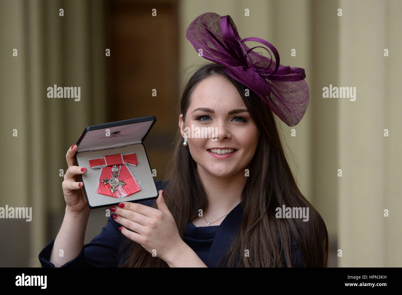 Paralympian Lauren Rowles after she received her Member of the Order of ...