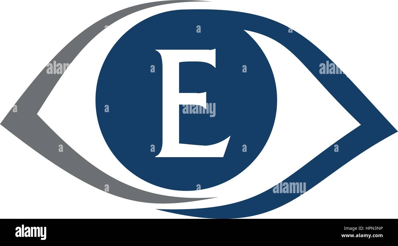 Eye Care Solutions Letter E Stock Vector Image & Art - Alamy