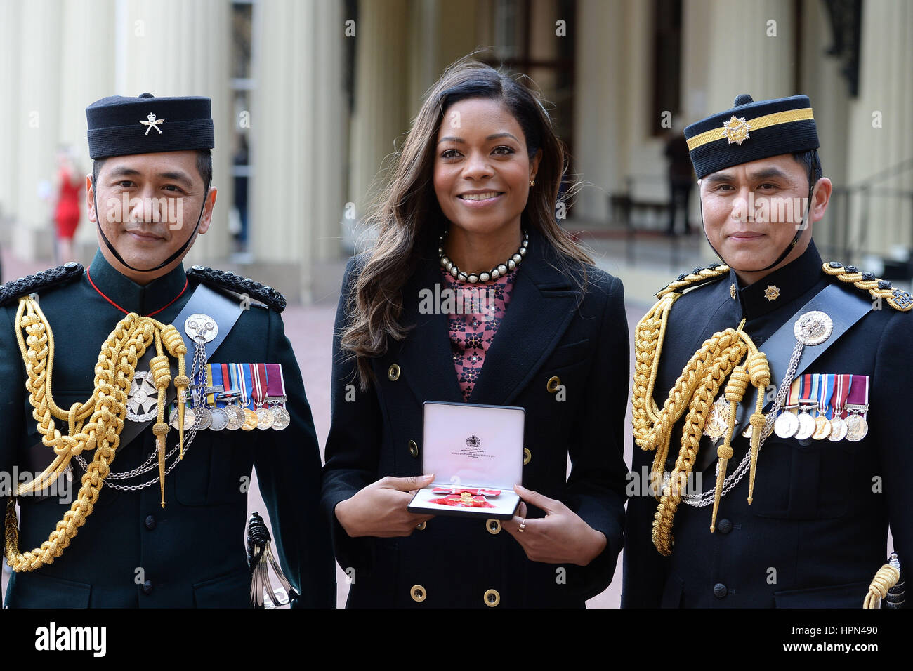 Receiving obe queen elizabeth ii buckingham palace hi-res stock ...