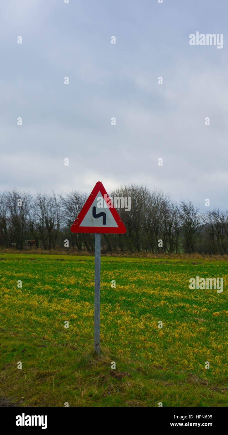 Road sign in the countryside Stock Photo - Alamy