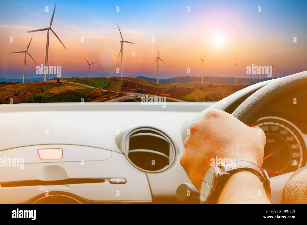 Inside car looking out hi-res stock photography and images - Alamy