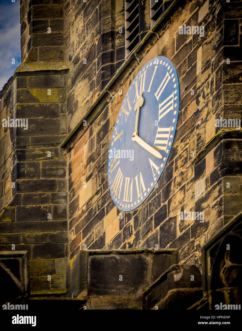 Church clock with roman numerals hi-res stock photography and images ...