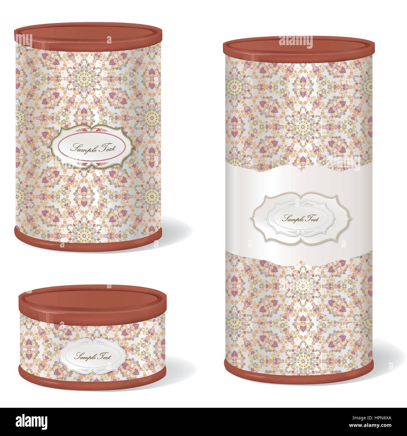 White box package metallic Stock Vector Images - Alamy