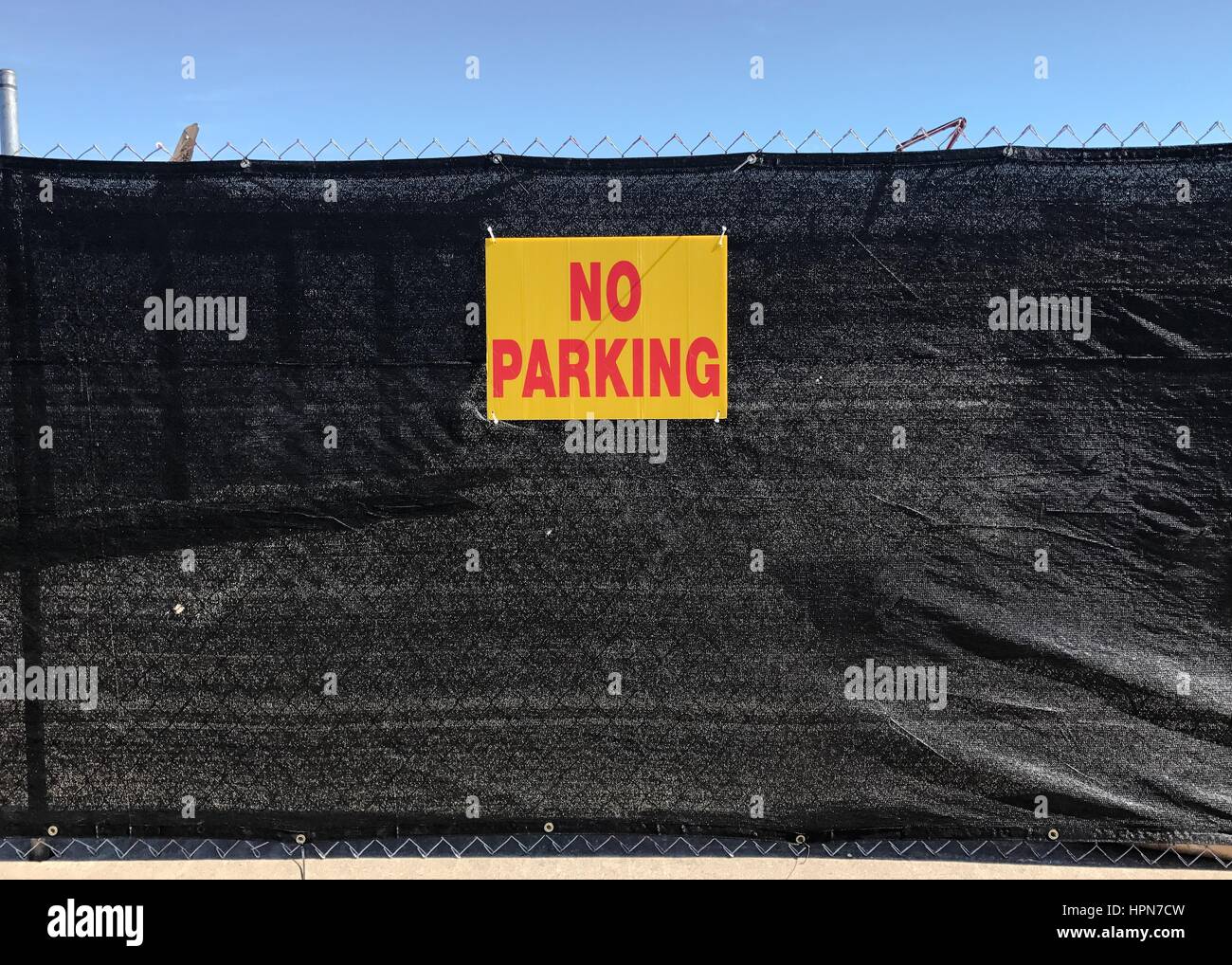 No parking construction zone sign hi-res stock photography and images ...