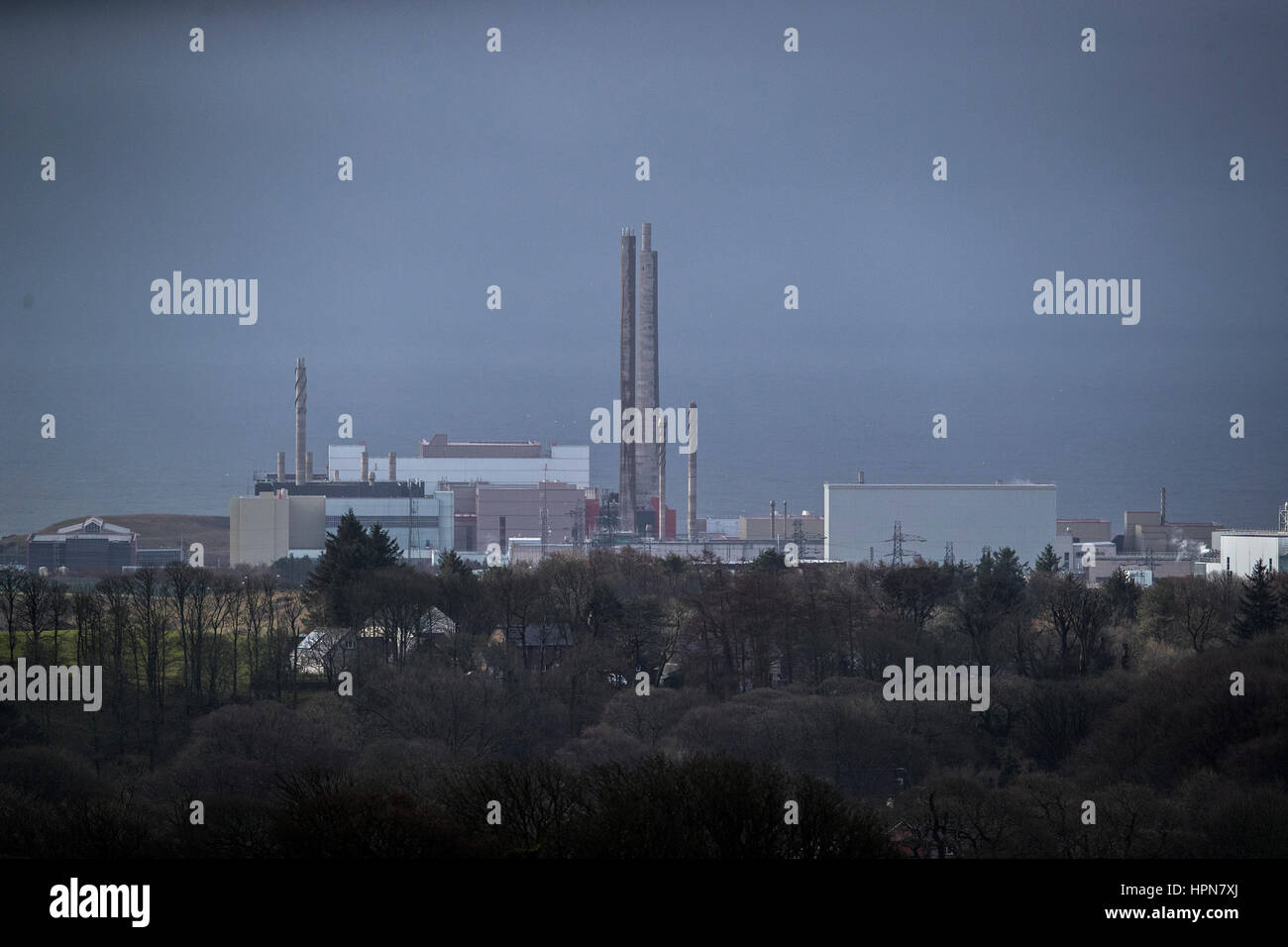 General view of Sellafield Nuclear power plant, in Cumbria Stock Photo ...