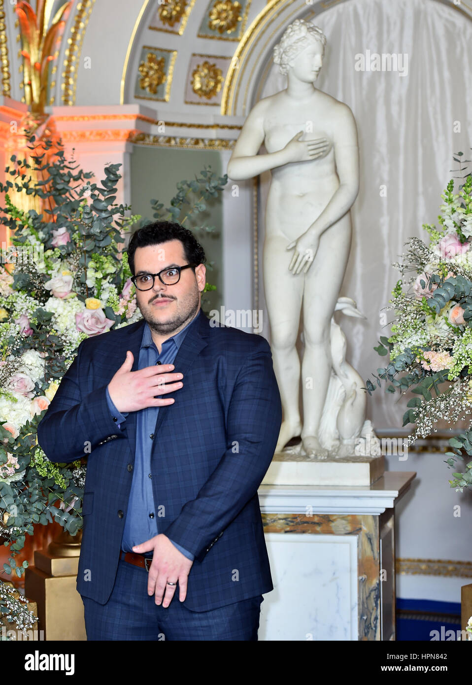 Josh Gad attending the Beauty and the Beast launch event at Spencer ...