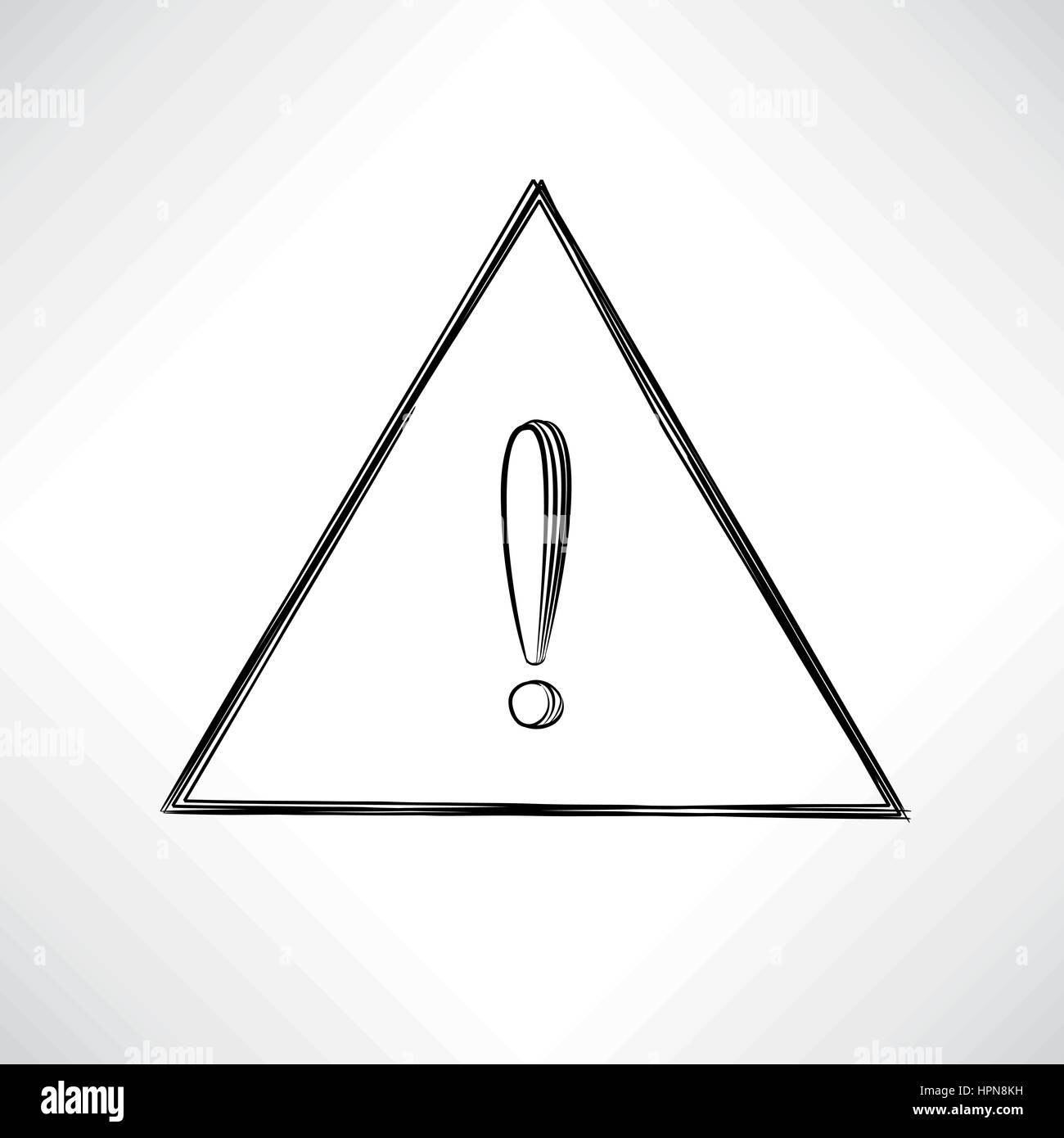 Exclamation mark. Sign isolated over white background Stock Vector ...