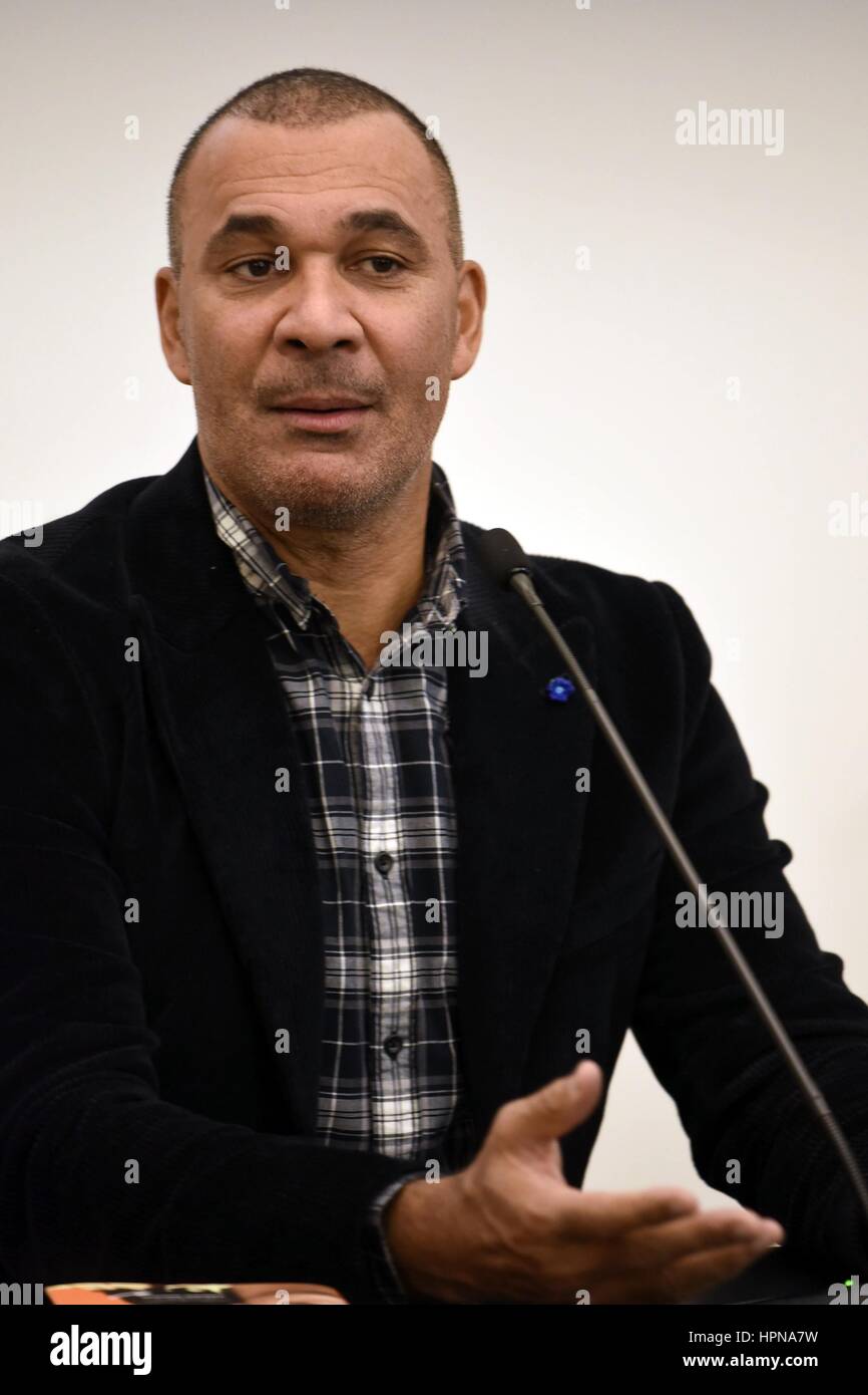Ruud Gullit promoting his new book 'Non Guardare La Palla' in Milan ...