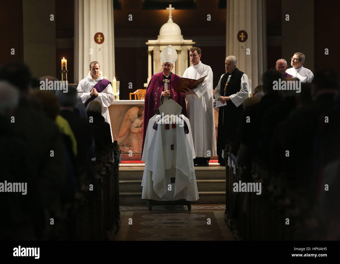 Archbishop of Dublin Diarmuid Martin speaks during a service for the ...