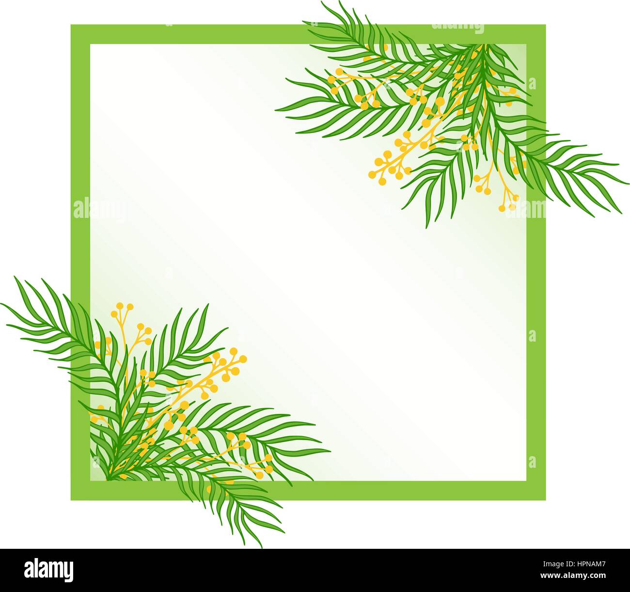 Spring frame made up of leaves Stock Vector Image & Art - Alamy