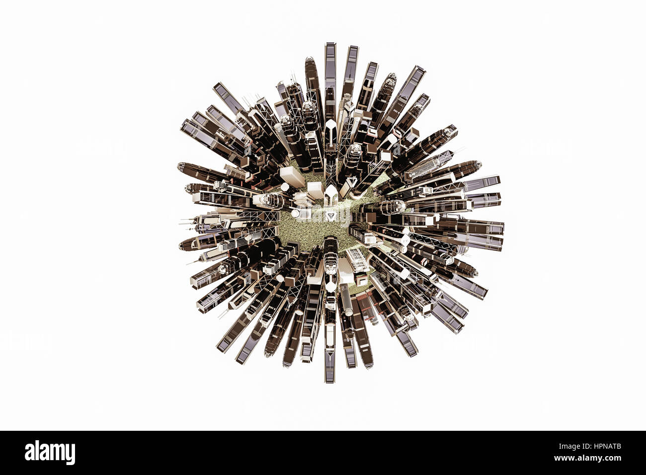 Skyscrapers environment Cut Out Stock Images & Pictures - Alamy