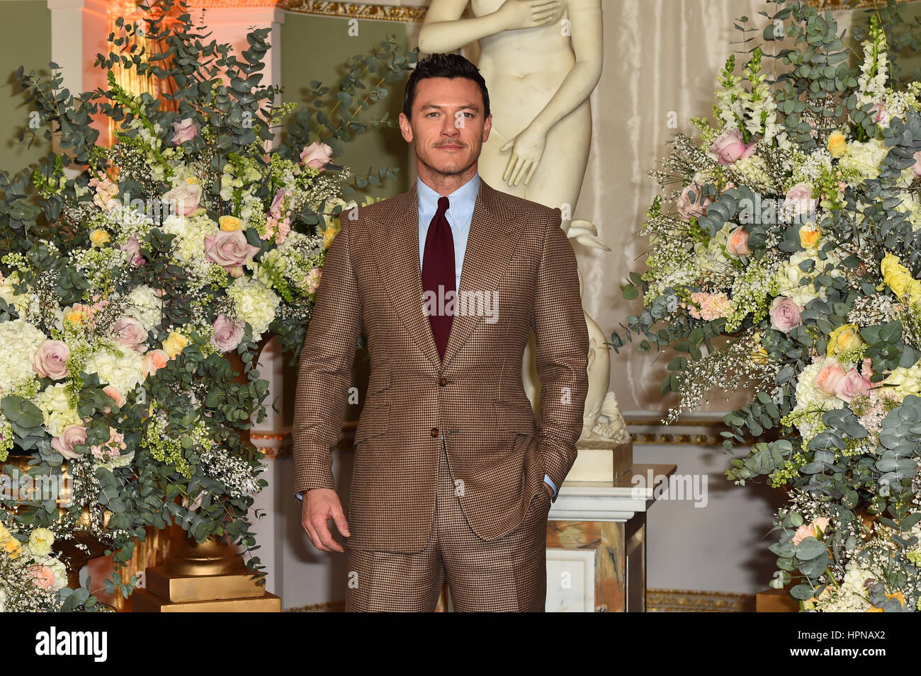 Luke Evans attending the Beauty and the Beast launch event at Spencer ...