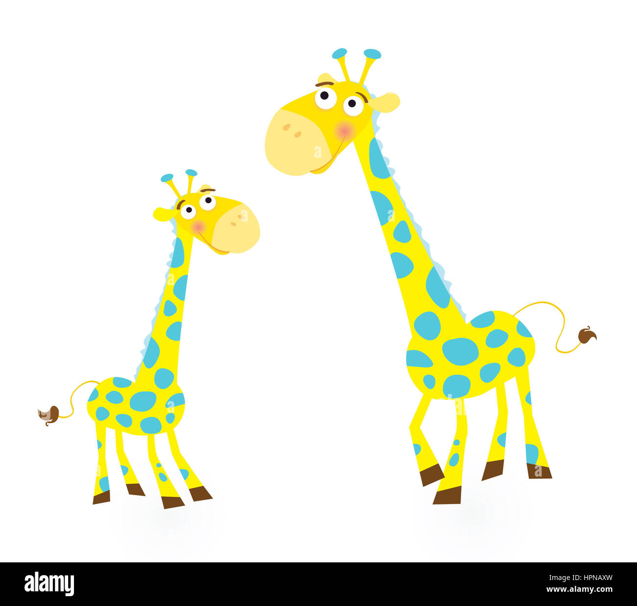 Cartoon giraffe family hi-res stock photography and images - Alamy