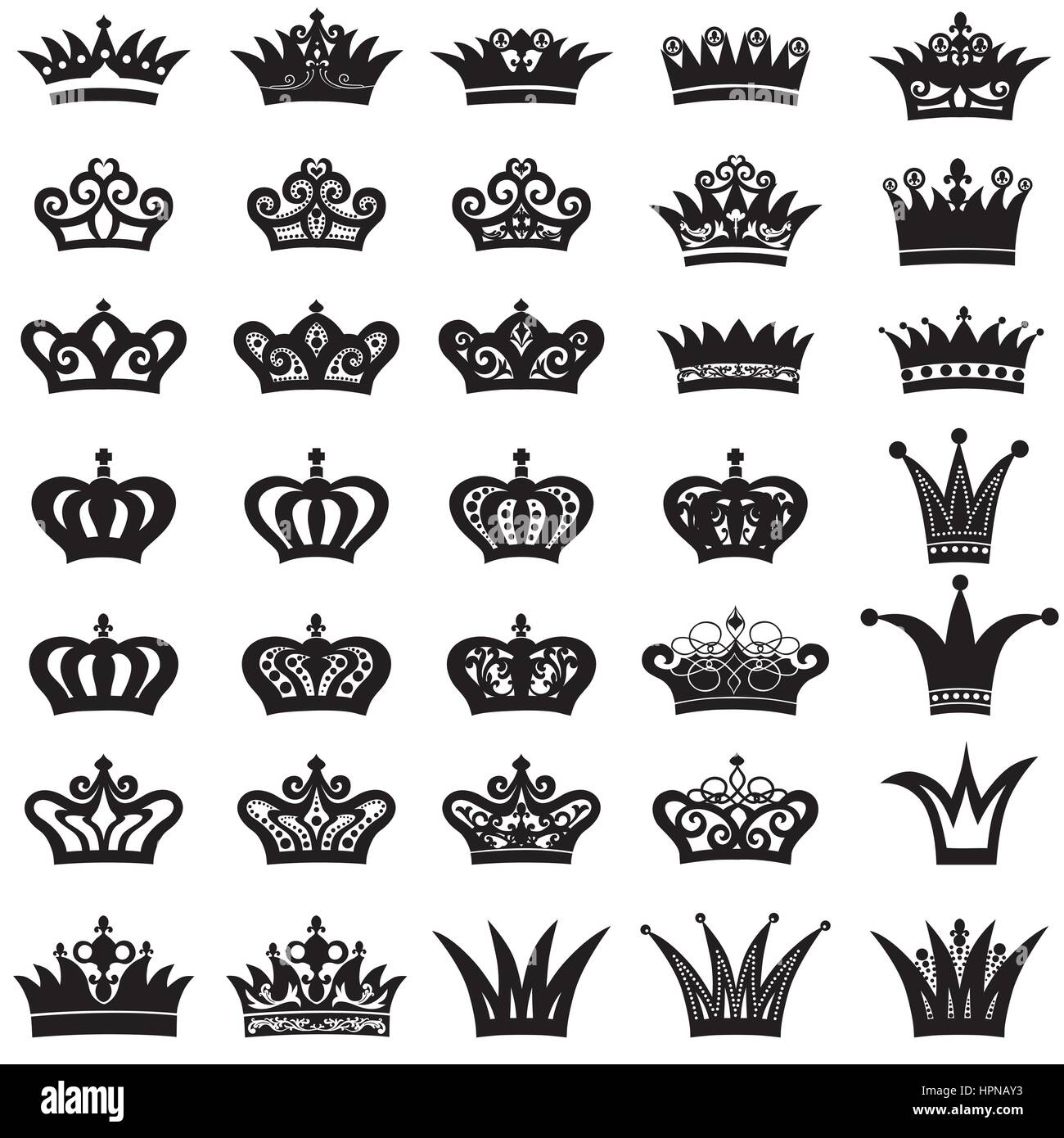 Crown icon hi-res stock photography and images - Alamy
