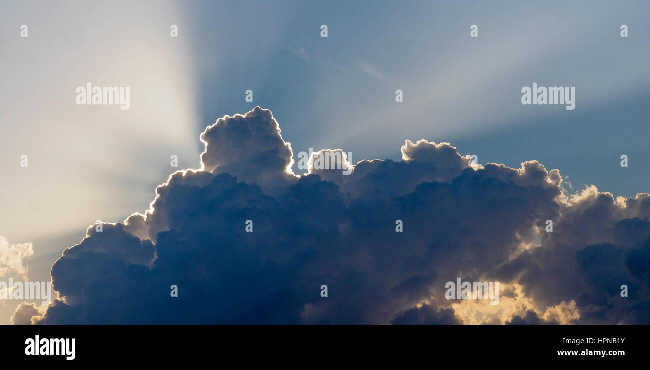 DRAMATIC MOODY SUNSET WITH CLOUDS SAN ANTONIO BAY IBIZA Stock Photo - Alamy