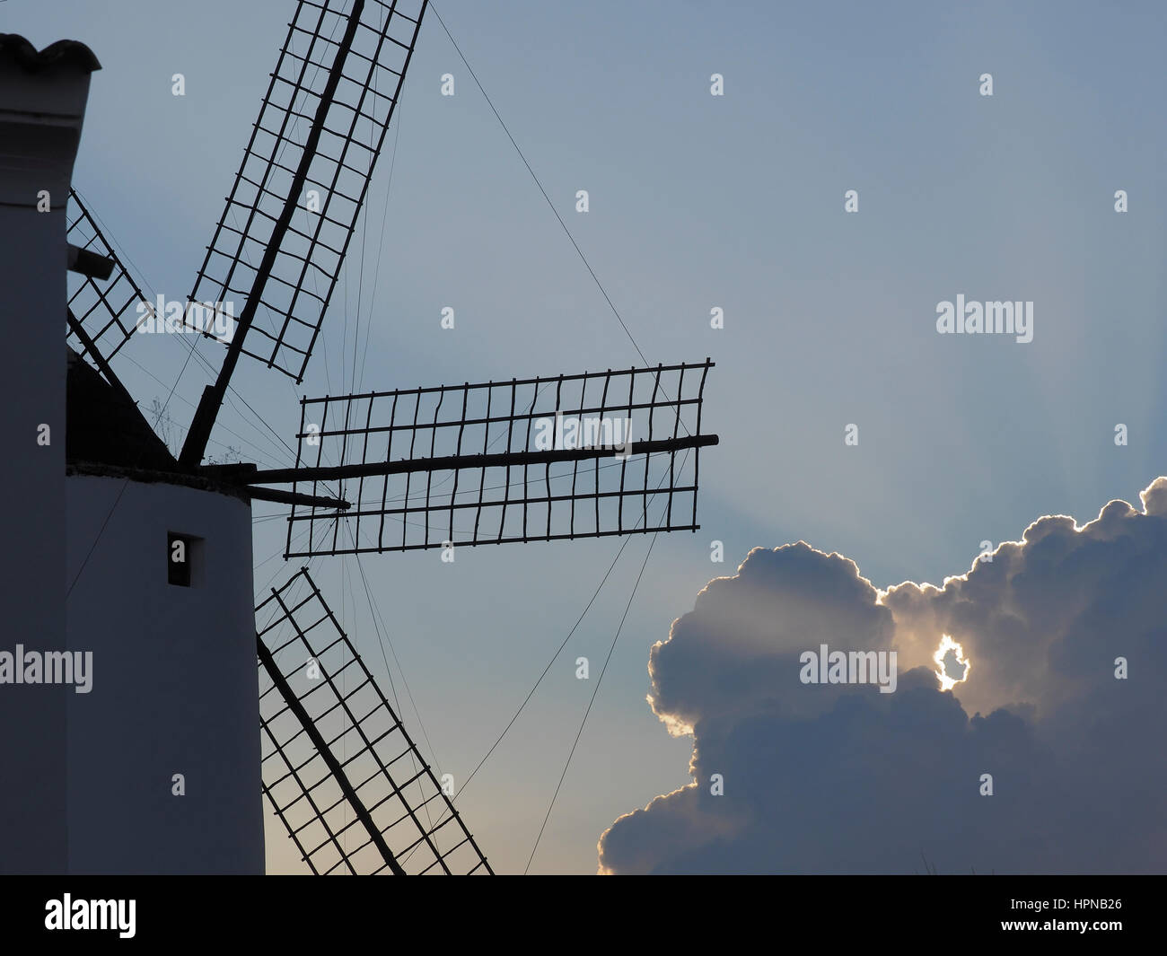 DRAMATIC MOODY SUNSET WITH CLOUDS SAN ANTONIO BAY IBIZA Stock Photo - Alamy