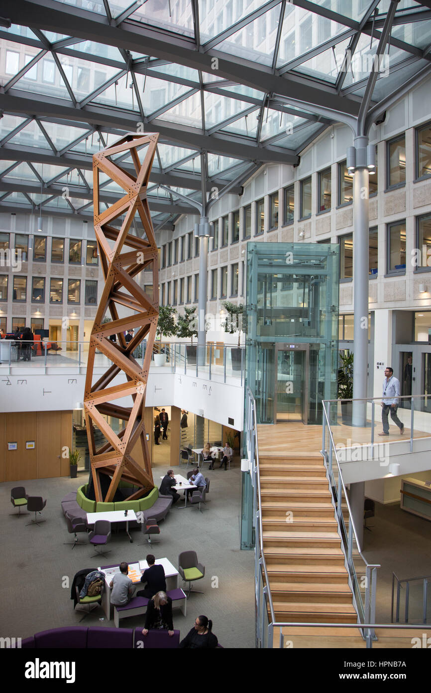 The Ministry of Justice interior atrium in London Stock Photo - Alamy