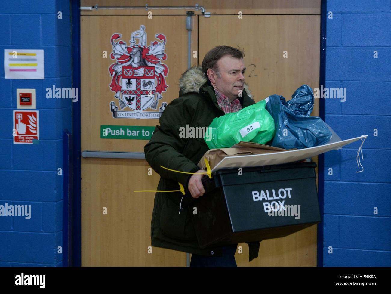The first ballot box arrives as counting takes place in the Stoke-on ...