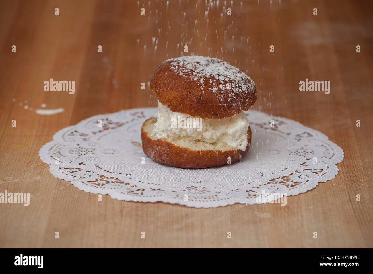 Ice Cream Donuts Stock Photo - Alamy