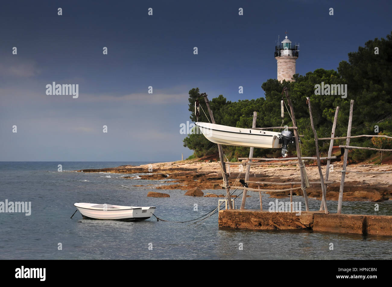 Hanging wooden boats hi-res stock photography and images - Alamy