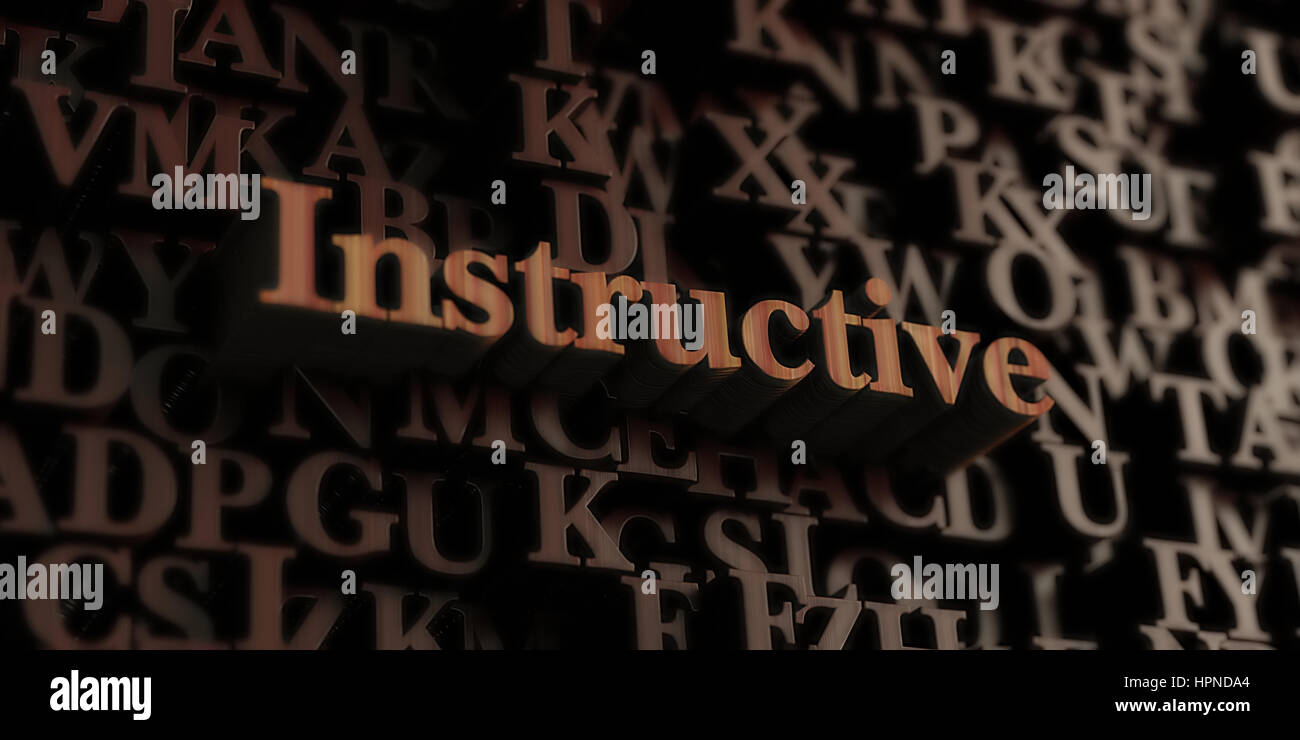 Instructive - Wooden 3D rendered letters/message. Can be used for an ...