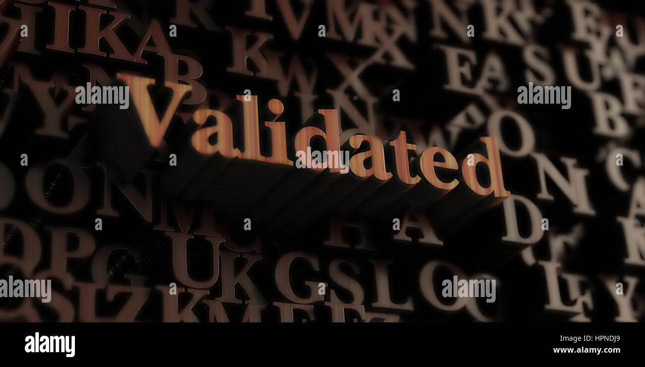 Validated - Wooden 3D rendered letters/message. Can be used for an ...