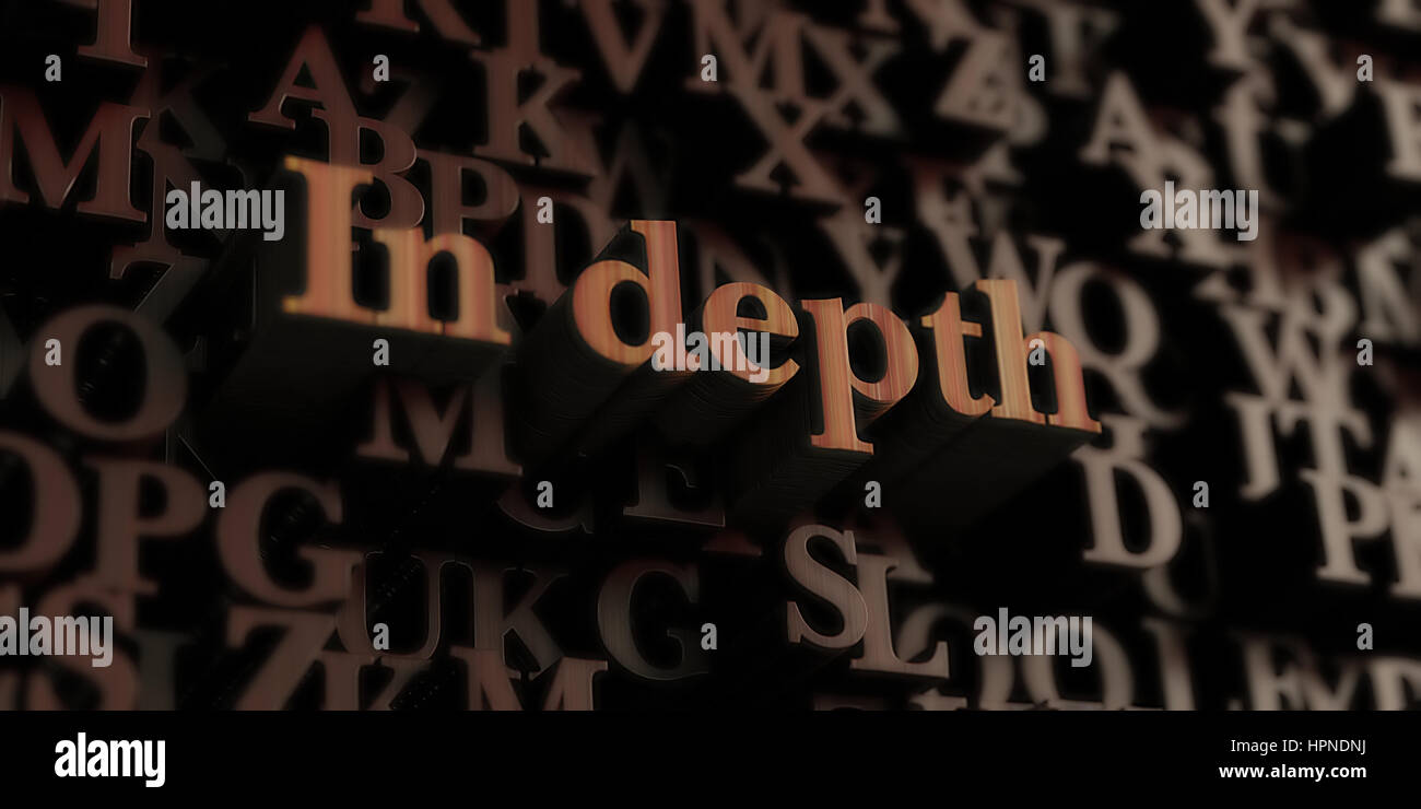 In Depth - Wooden 3D rendered letters/message. Can be used for an ...